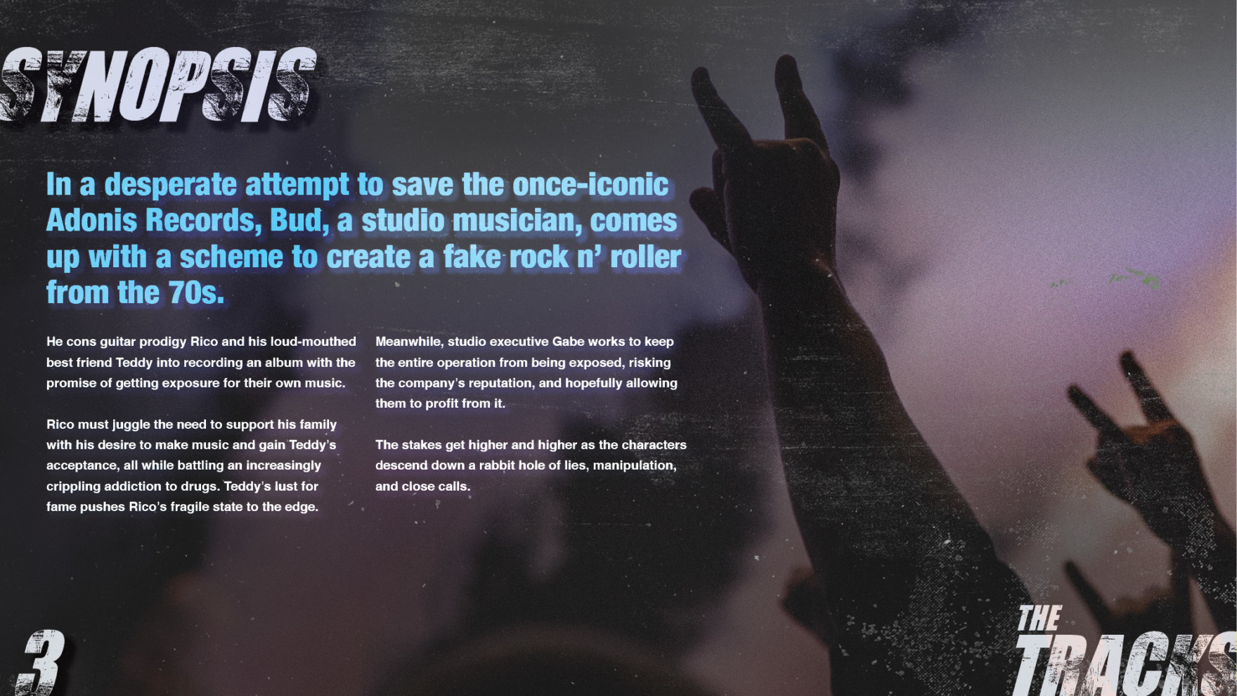 TV Series Pitch Deck “The Tracks”